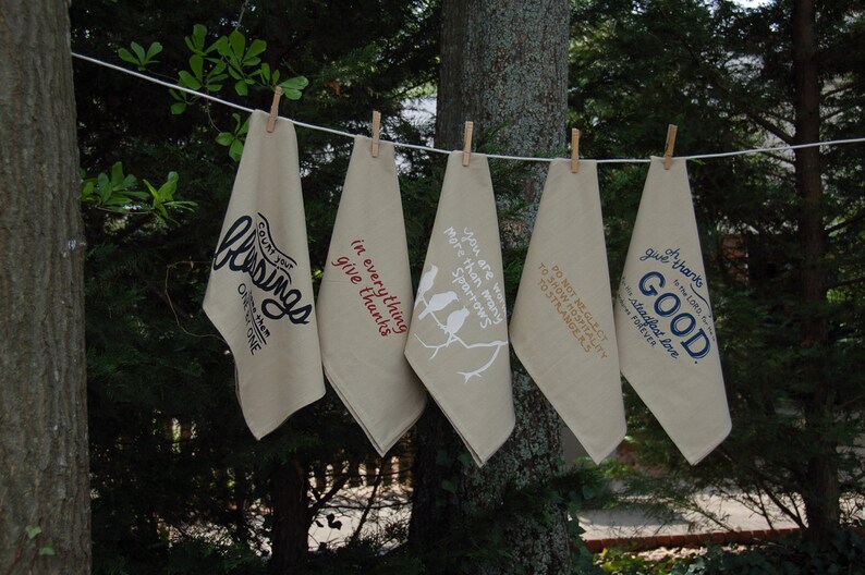 Scripture Kitchen Towels - Etsy