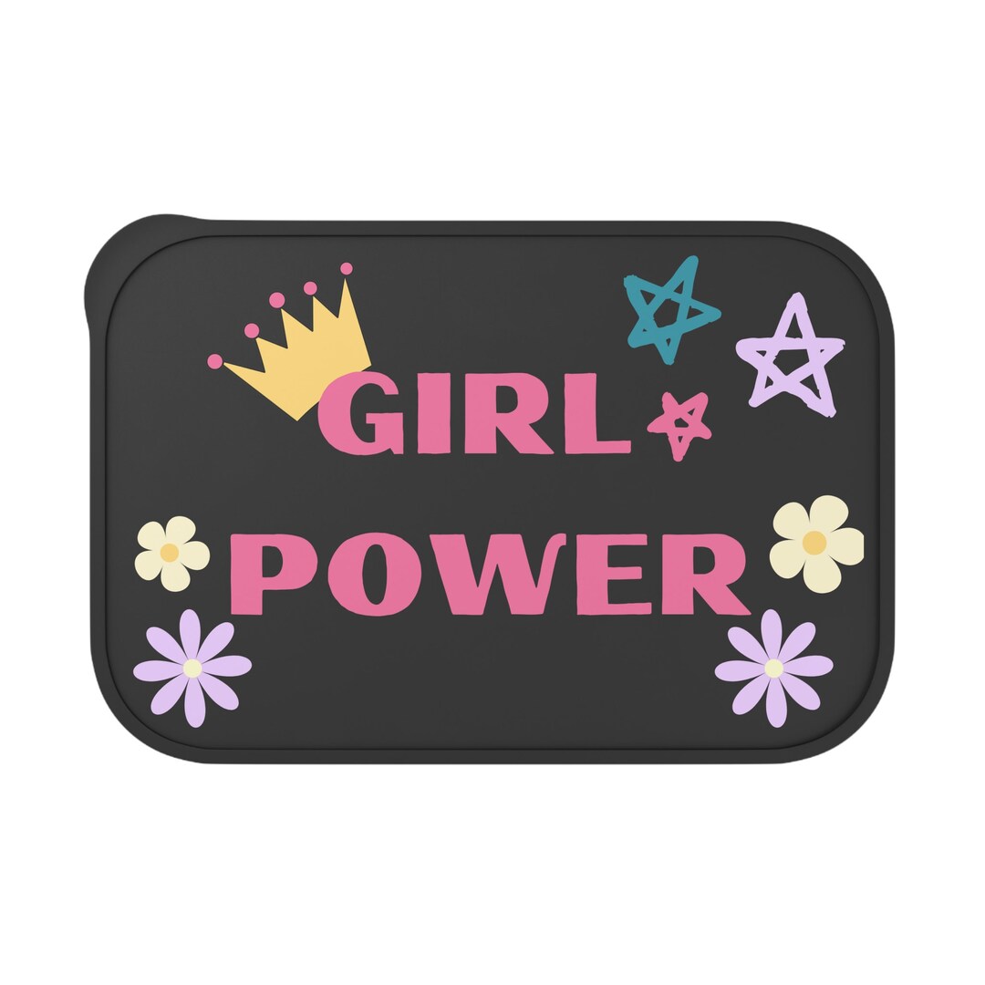 Girl Power Bento Box PLA Bento Box With Band and Utensils Girl ...