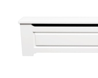 Shaker Style 5 ft. Wood Baseboard Heater Cover Kit in White | Etsy