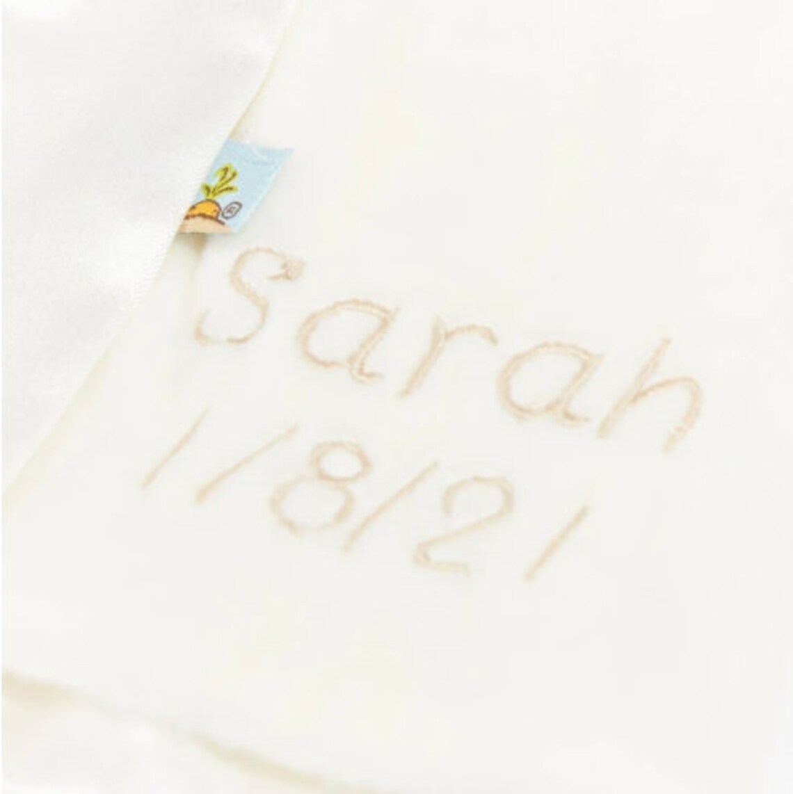 Personalized Lamb Lovey Blanket: Embroidered Baby Security Blanket - Etsy