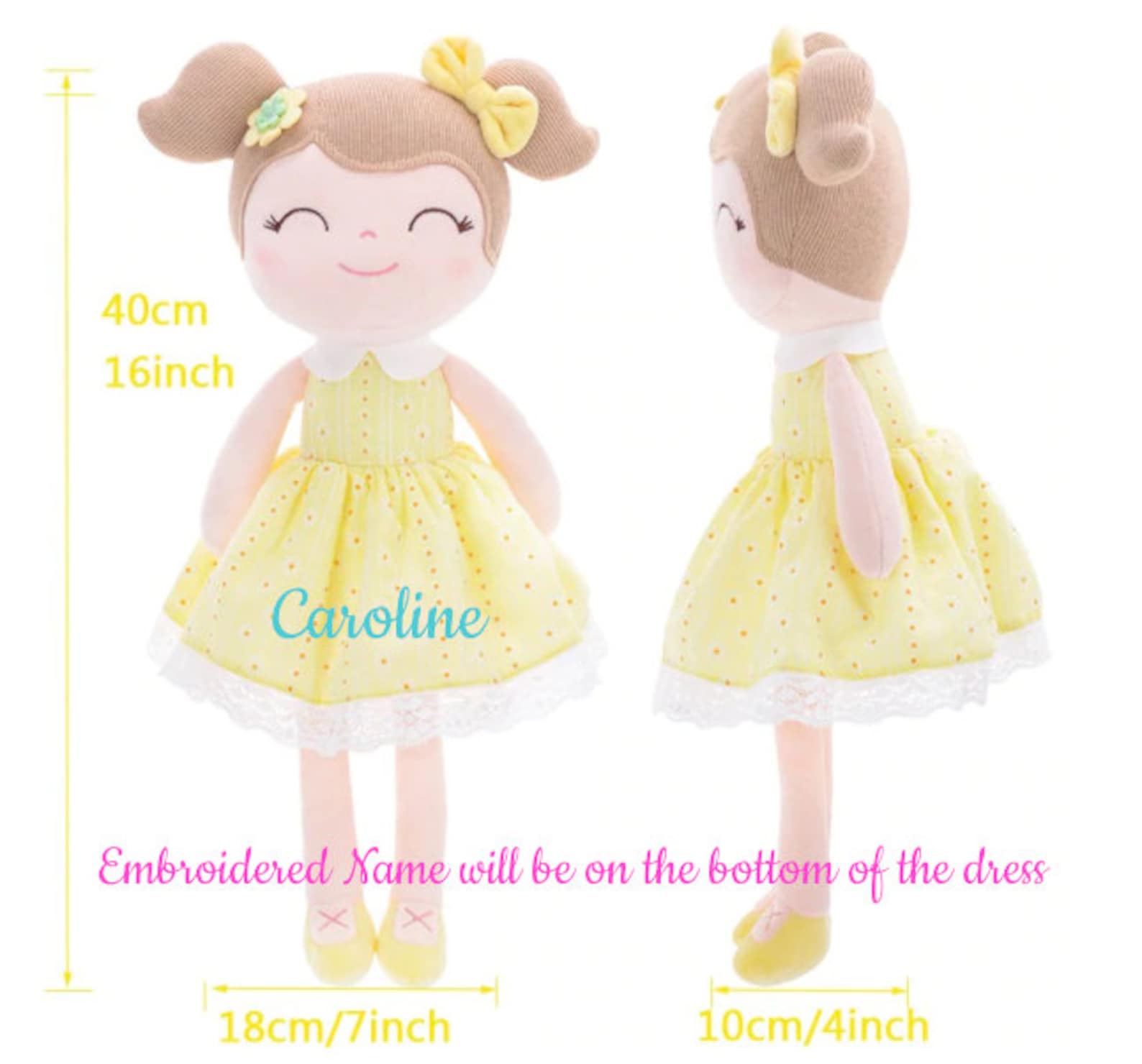 Personalized Dolls, Custom Baby Doll, Baby Shower Gift, First Baby Doll ...