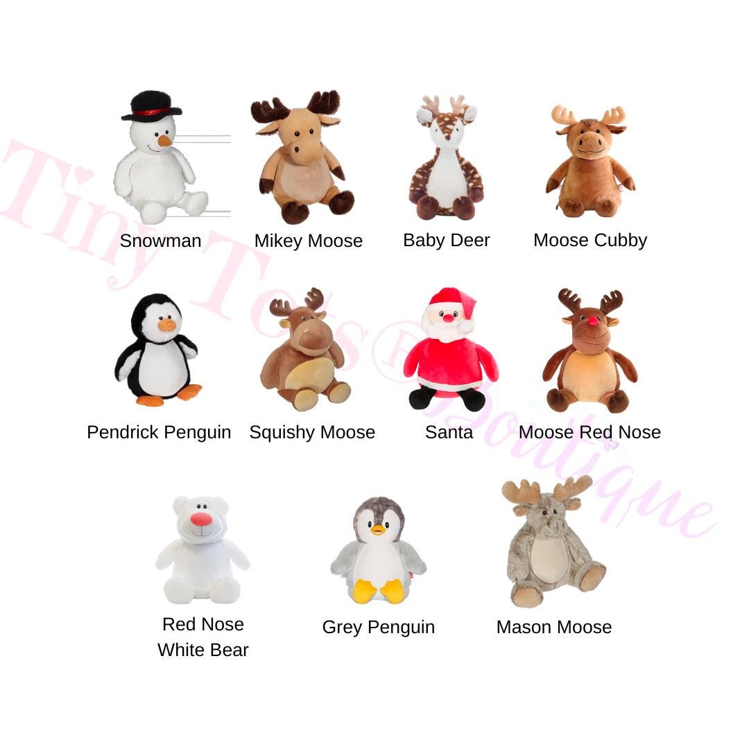Personalized Christmas Stuffed Animal – Custom Holiday Gift for Kids ...