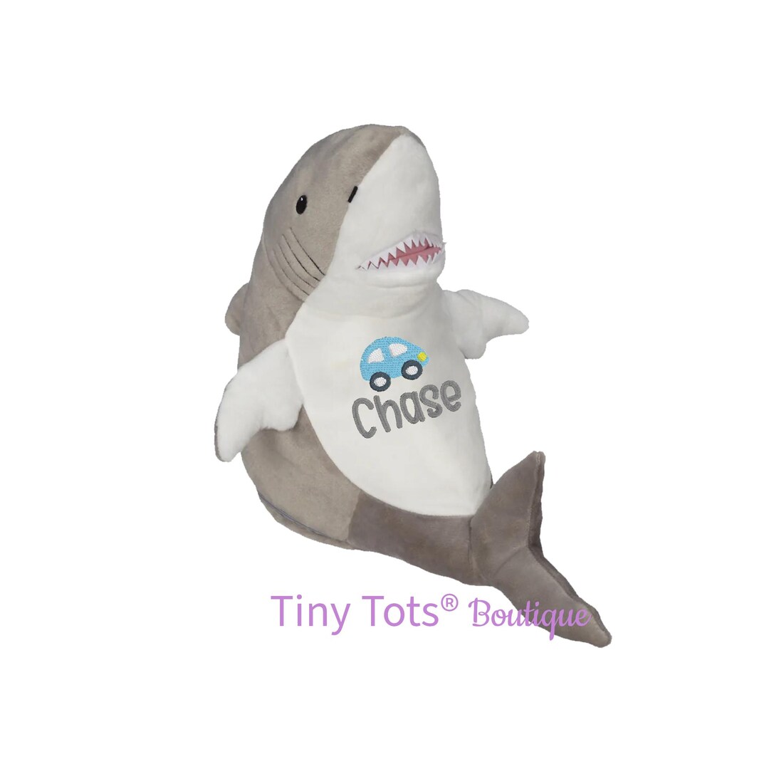 Personalized Shark Plush: Custom Embroidered Name Stuffed Animal - Etsy