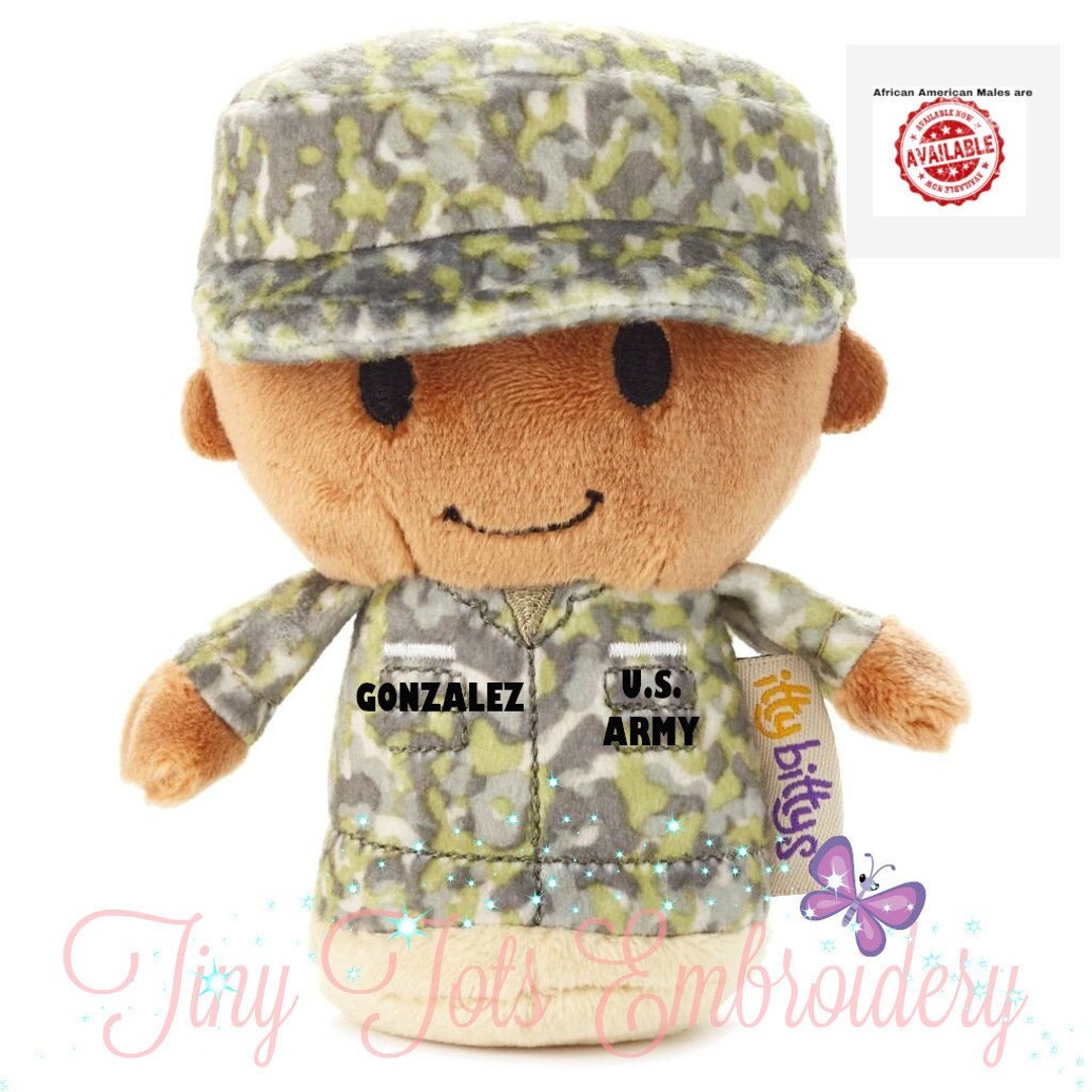Personalized Military Plush Doll: Camo US Army Itty Bitty - Etsy
