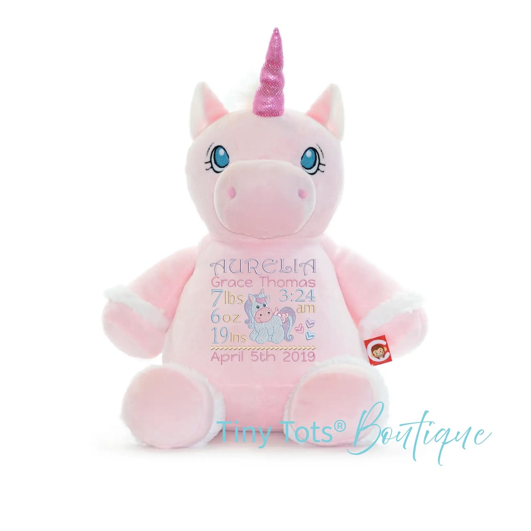 Personalized Unicorn Stuffed Animal: Custom Embroidered Keepsake - Etsy