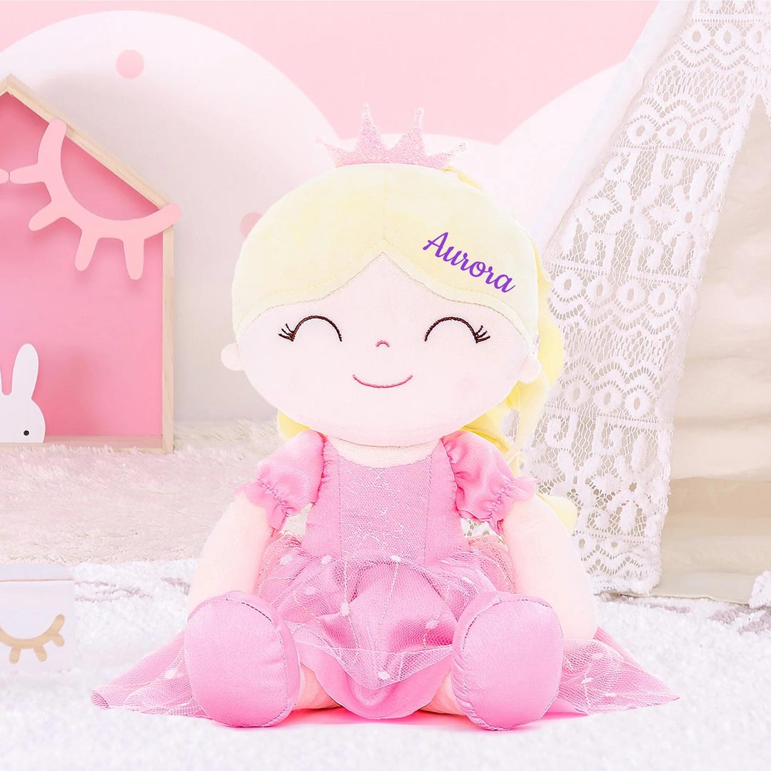 Personalized Princess Doll: Baby Girl Plush Rag Doll - Etsy