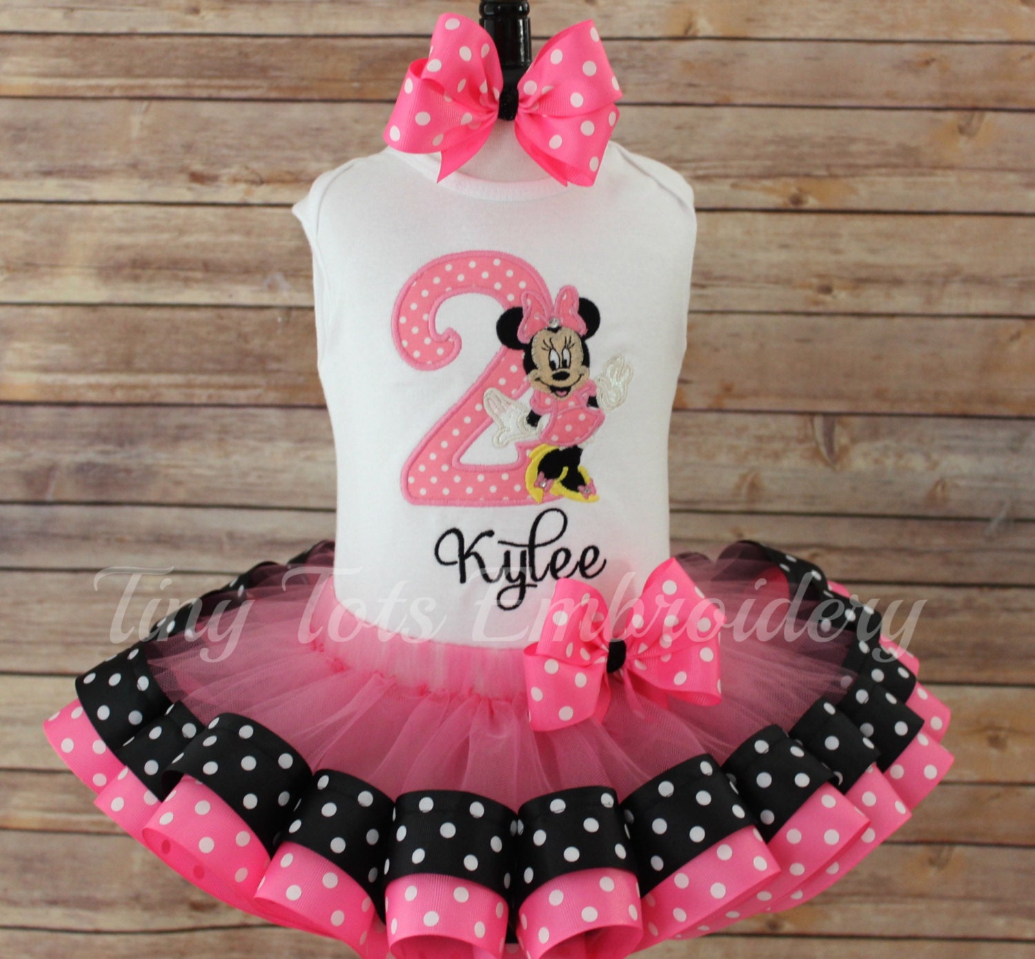 Minnie Mouse Birthday Tutu Outfit Includes Top Ribbon Tutu | Etsy Minnie Mouse Birthday Tutu Outfit Includes Top Ribbon Tutu | Etsy