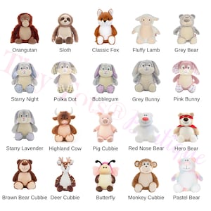 Personalized Birth Stat Stuffed Animals, Embroidered Birth Announcement ...