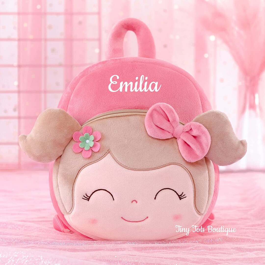 Personalized Plush Doll Backpack: Toddler Pre-school Bag - Etsy