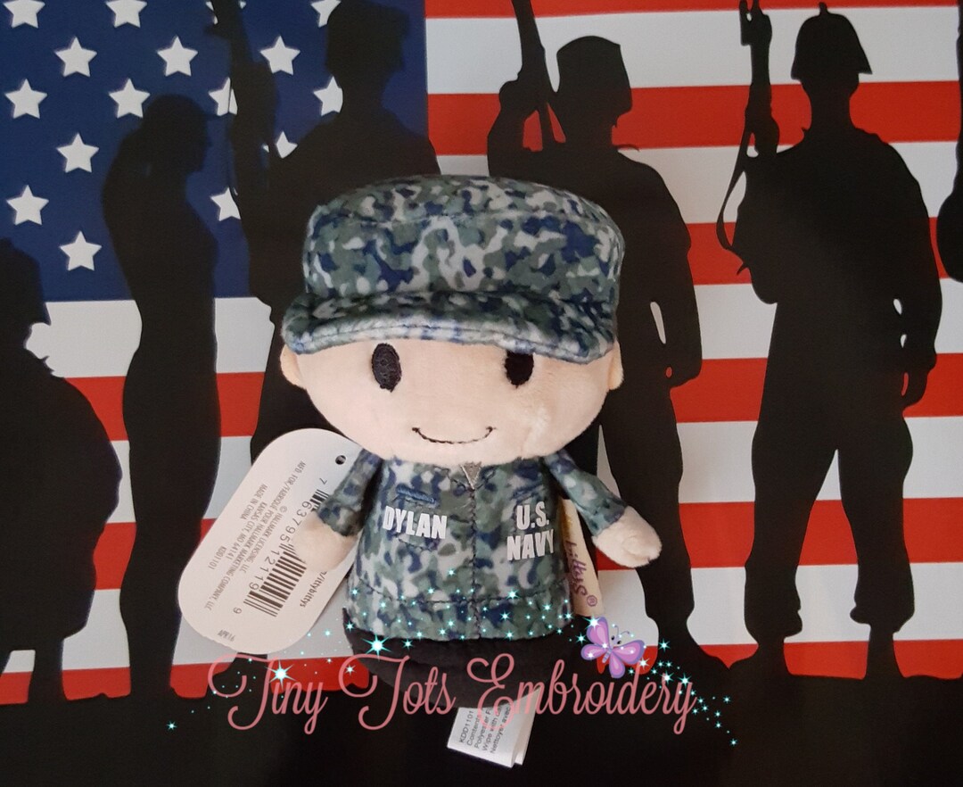 Personalized Military Plush Soldier: Camo Itty Bitty, US Navy - Etsy