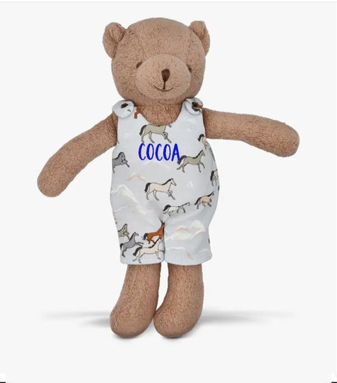 Personalized Organic Teddy Bear Stuffed Animal, Personalized Bear ...