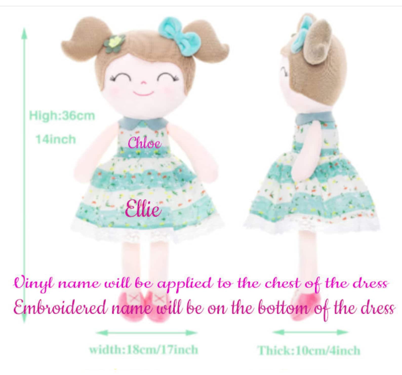 Personalized Dolls, Custom Baby Doll, Baby Shower Gift, First Baby Doll ...
