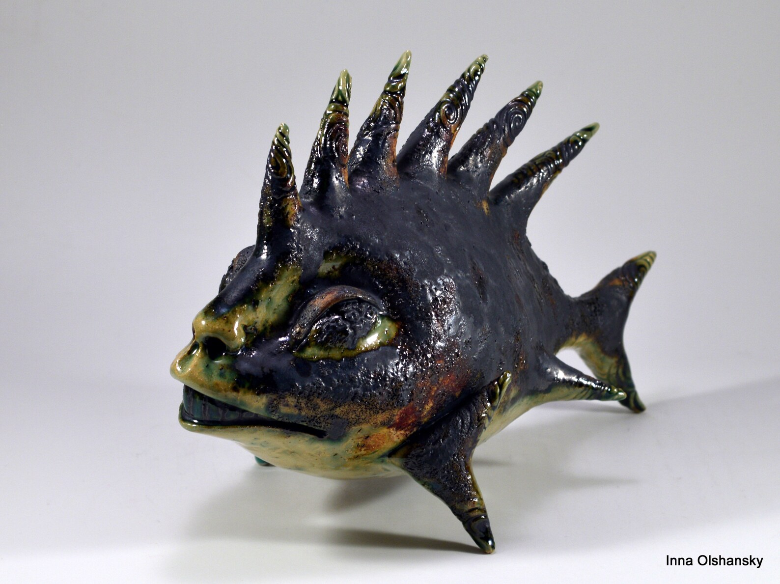 Fish / Ceramic Fish / Black Fish / Fish Sculpture / Ceramic - Etsy