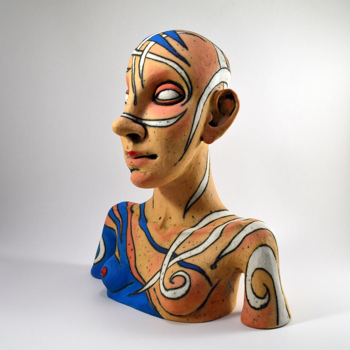 Ceramic Sculpture Sculpture Ceramic Art Bust Ceramic | Etsy