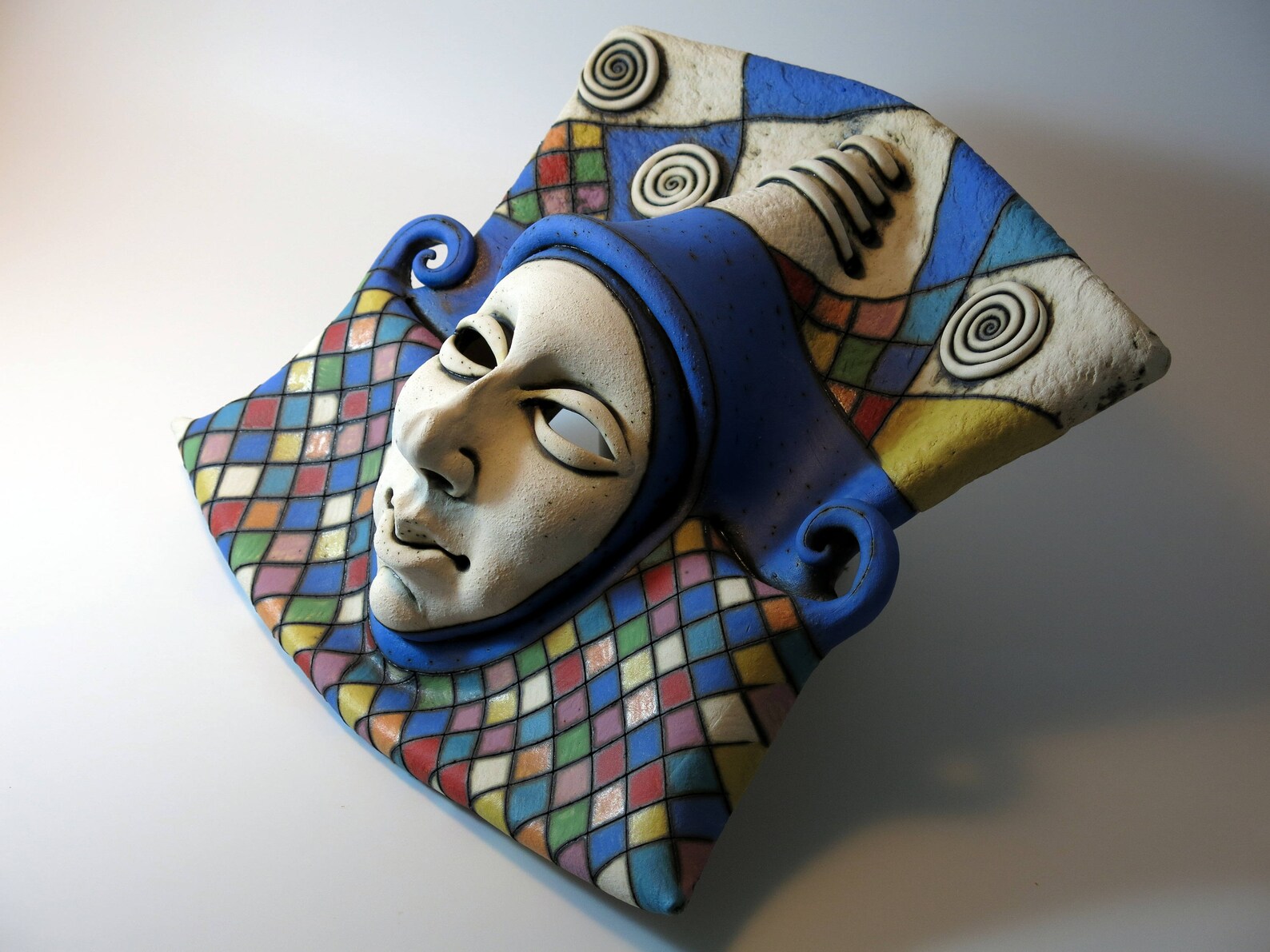 Mask Ceramic Mask Wall Decor Sculpture Art Ceramic Art Face Ceramic - Etsy