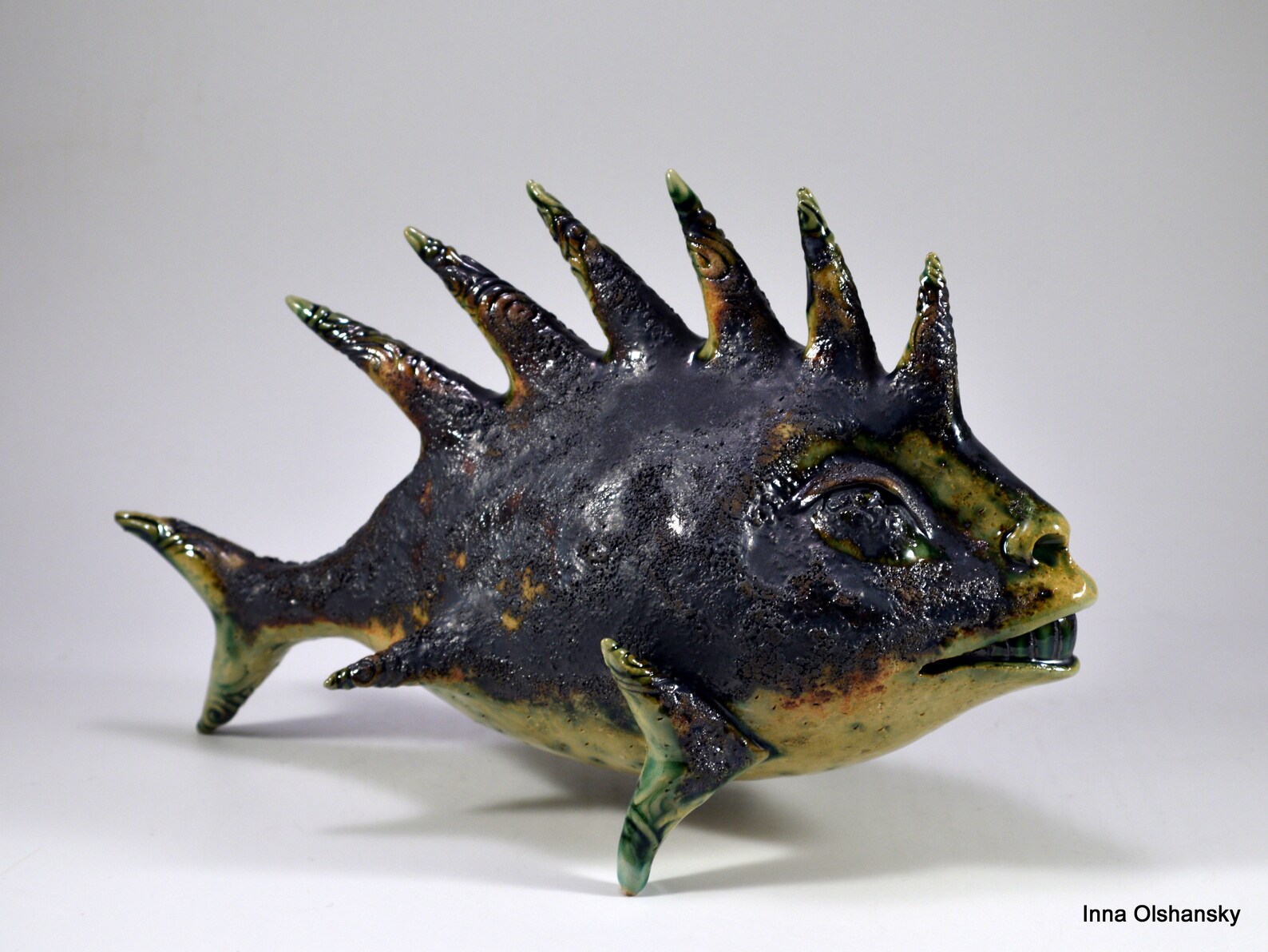 Fish / Ceramic Fish / Black Fish / Fish Sculpture / Ceramic - Etsy
