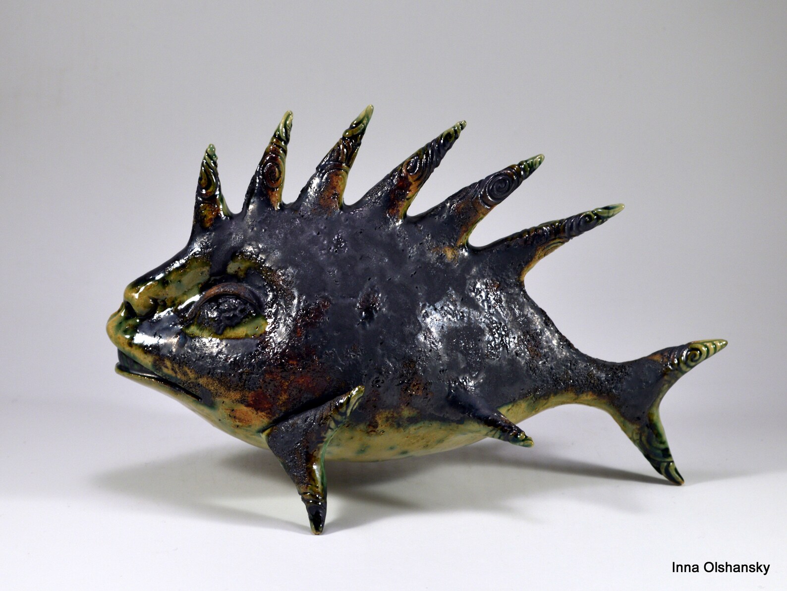 Fish / Ceramic Fish / Black Fish / Fish Sculpture / Ceramic - Etsy