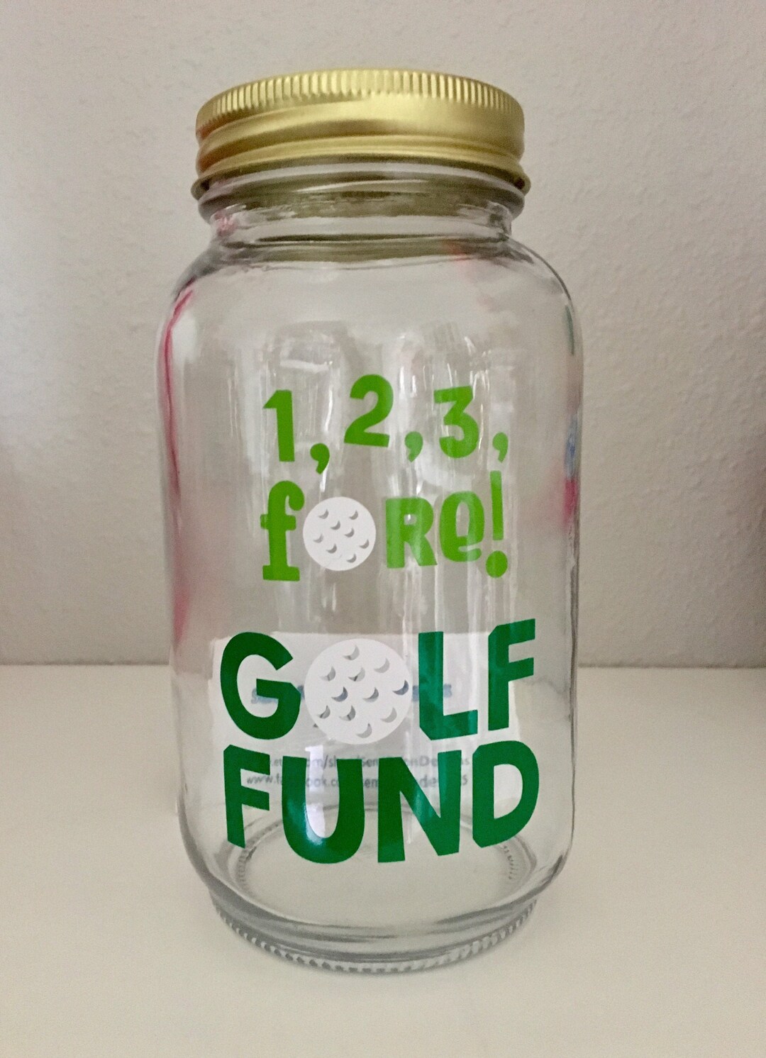 Golf Fund Jar Bank - Etsy