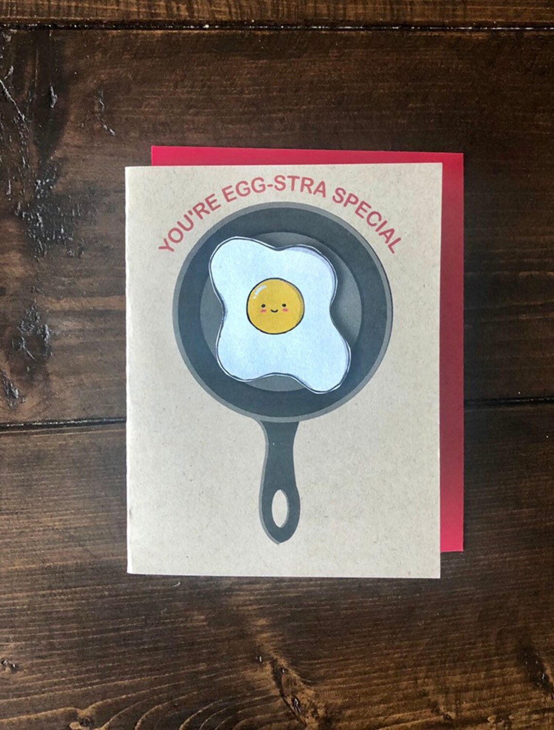 Eggstra Special Fried Egg Card - Etsy