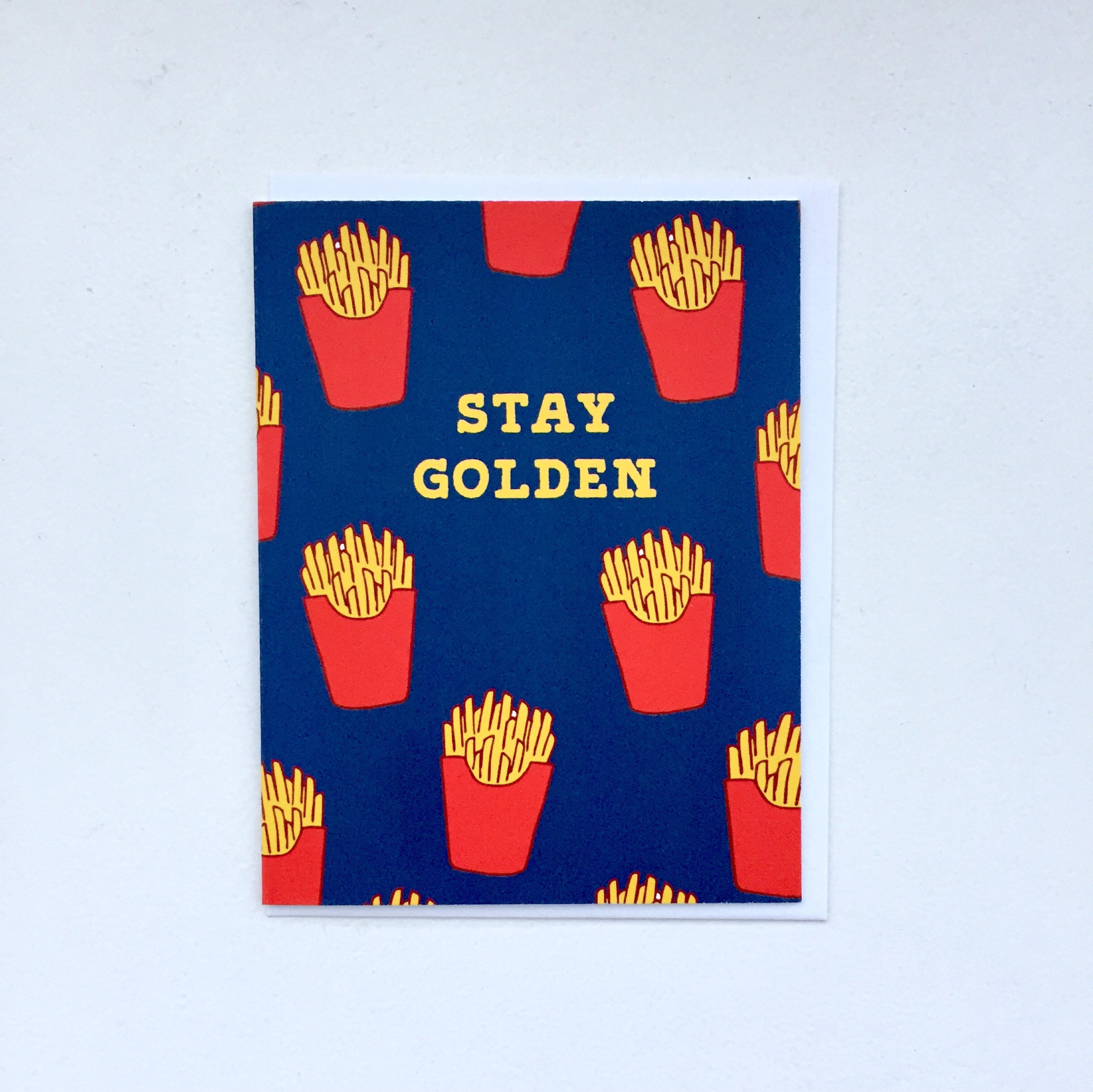 Fries Thank You Card - French Fries Art, French Fry Card, Frites, Fries ...