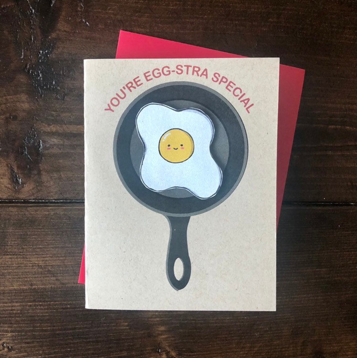 Eggstra Special Fried Egg Card - Etsy