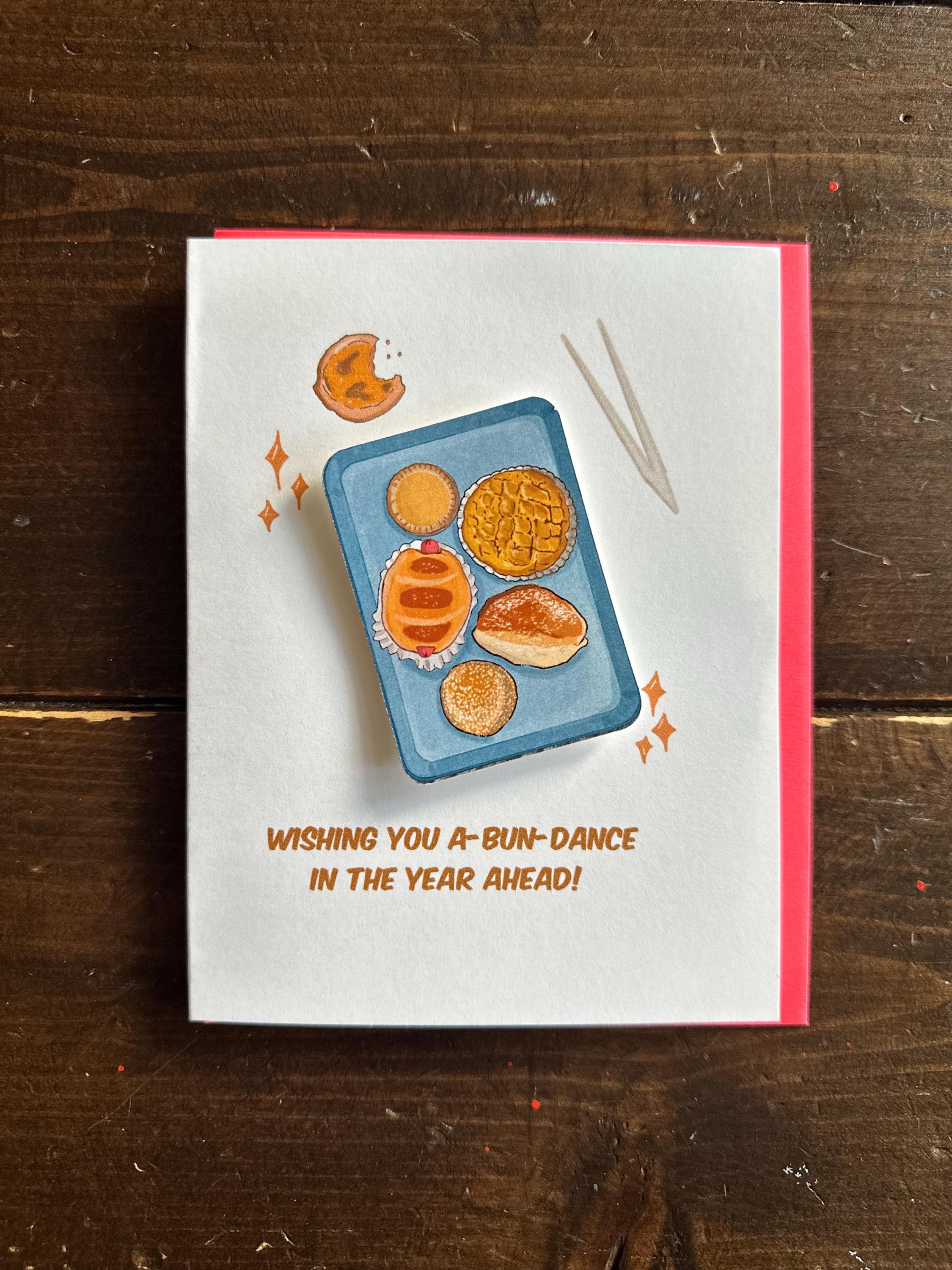 Abundance Asian Bakery Bun Card - Etsy