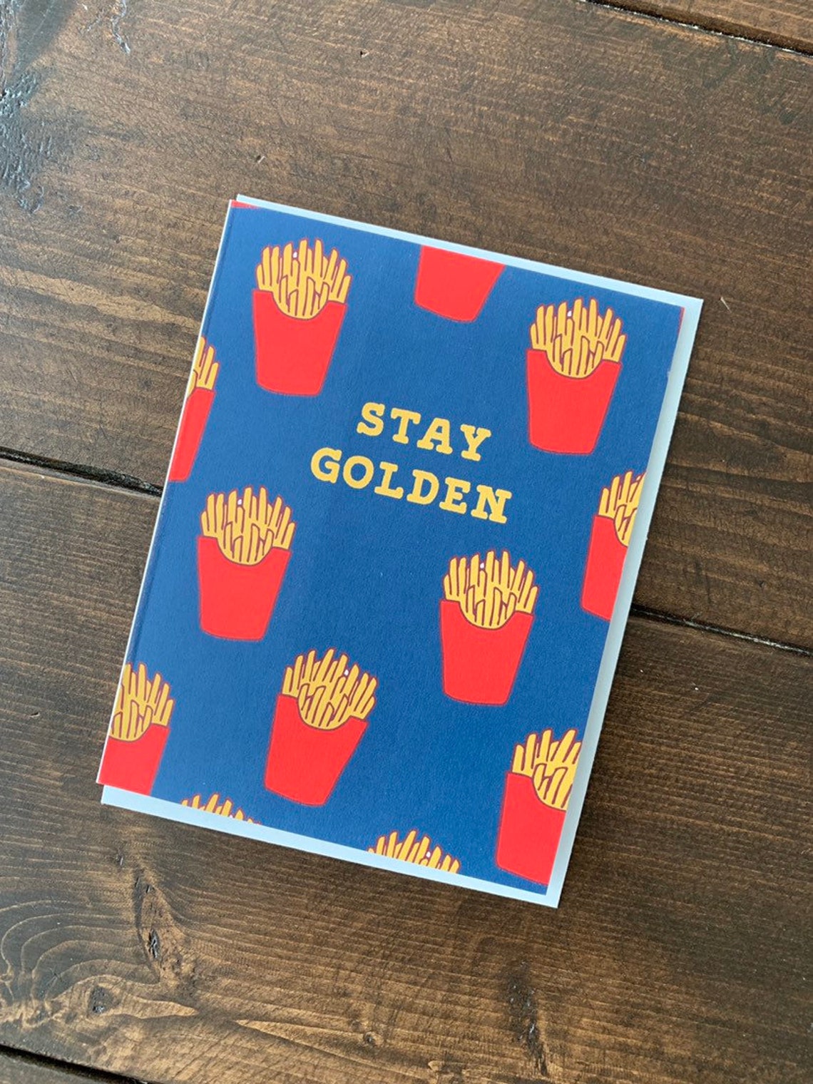 Fries Thank You Card - French Fries Art, French Fry Card, Frites, Fries ...