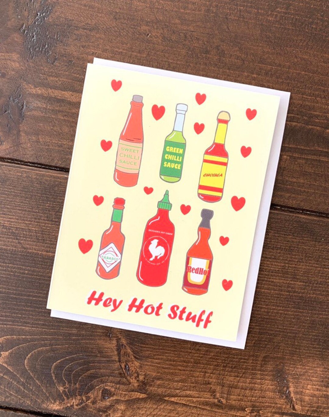 Hot Sauce Card - Etsy