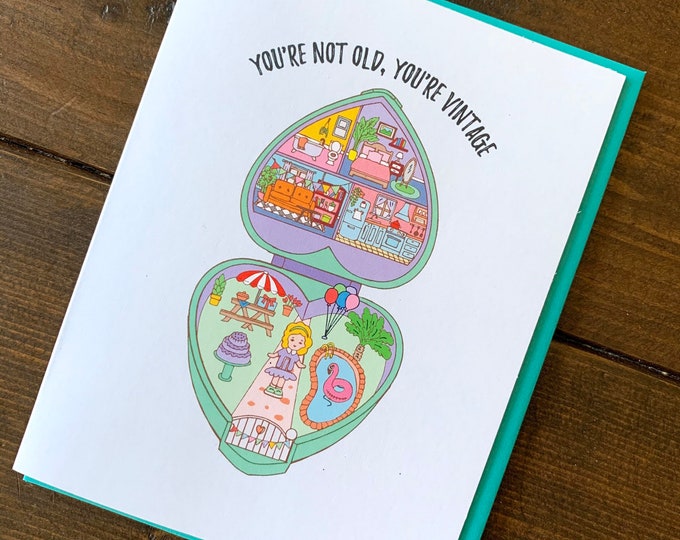 90s Polly Toy Birthday Card - Etsy