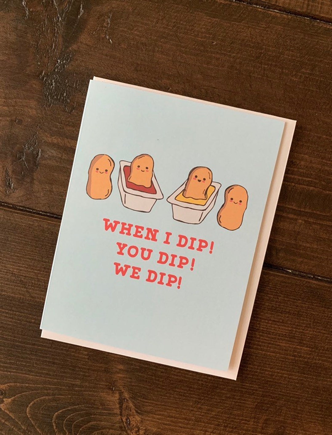 Nugget Birthday Card - Handmade A2, Just Because, Chicken Nugget Tender ...