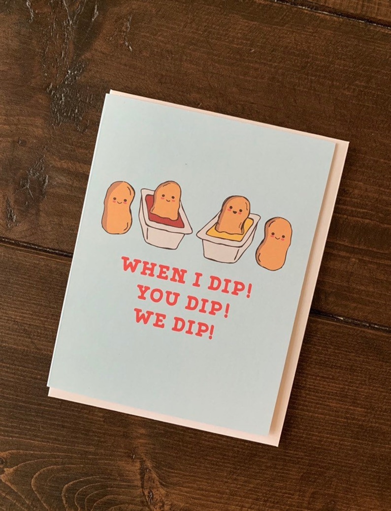 Nugget Birthday Card - Handmade A2, Just Because, Chicken Nugget Tender ...