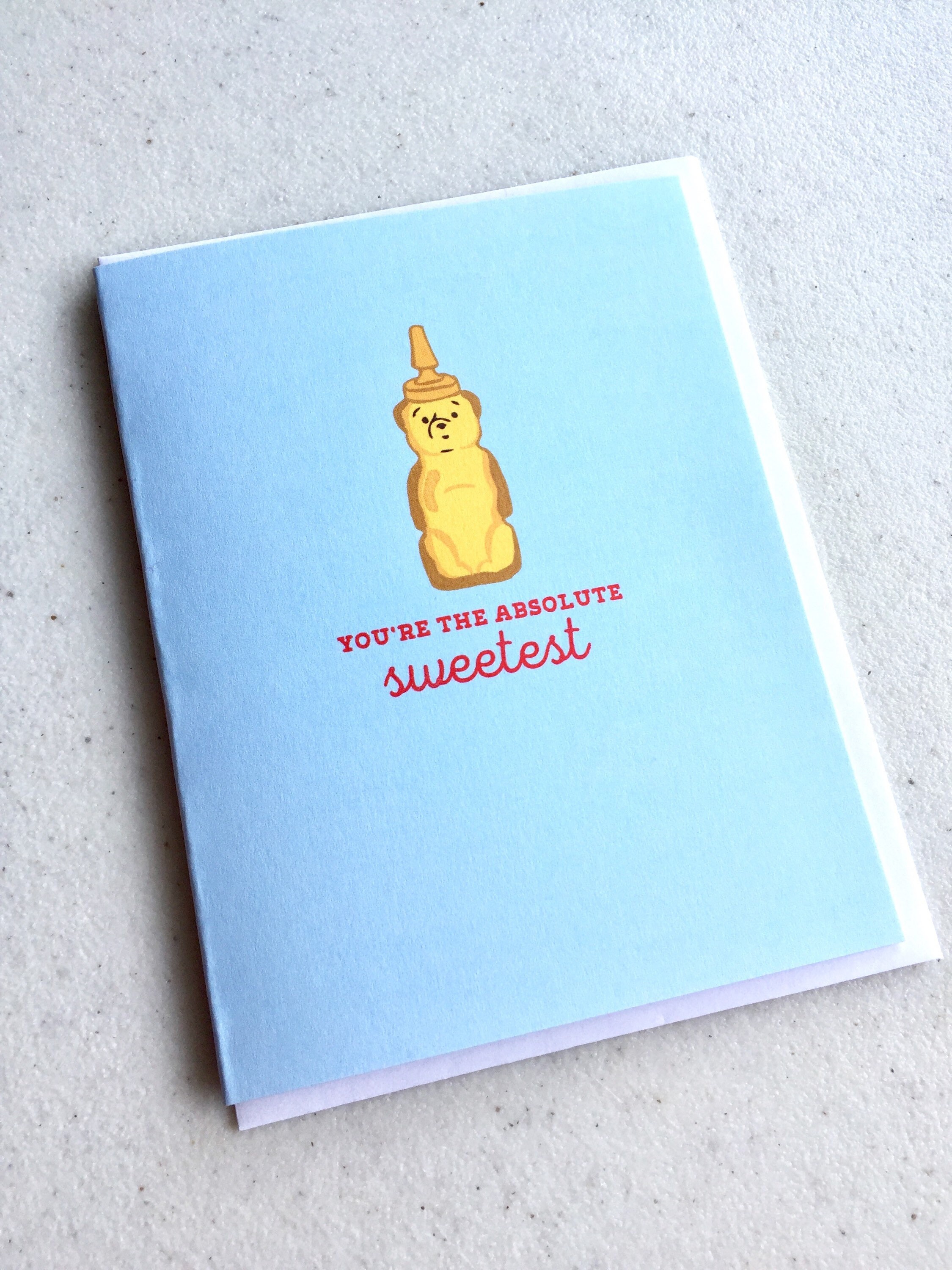 Honey Bear Thank You Card - Cute Thanks Honey Pot, Sweet Card, Honey ...
