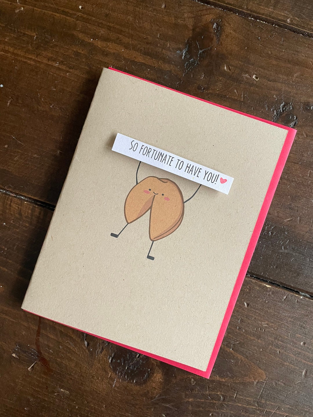 Fortune Cookie Thank You Card - Etsy
