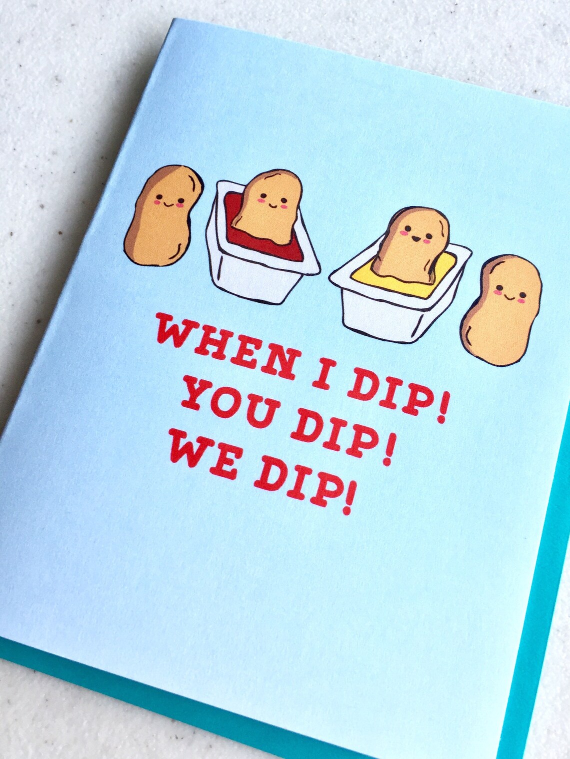 Nugget Birthday Card - Handmade A2, Just Because, Chicken Nugget Tender ...