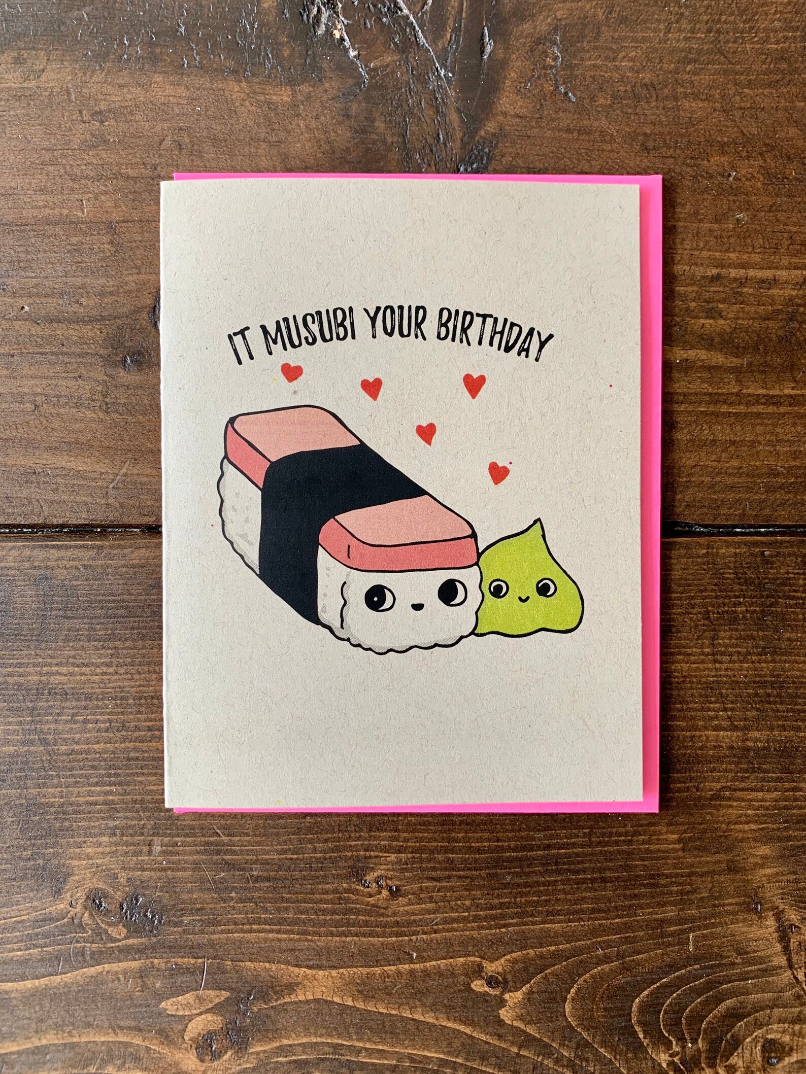 Hawaii Spam Musubi Birthday Card Hawaiian Food Bday Card - Etsy