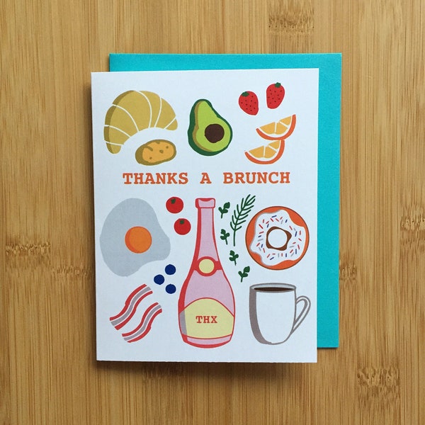 Thanks a Brunch Card - Etsy