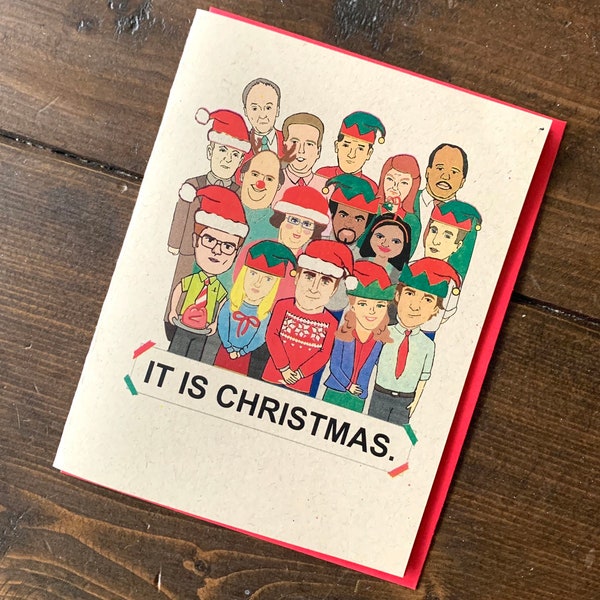 The Office Christmas Card - Etsy