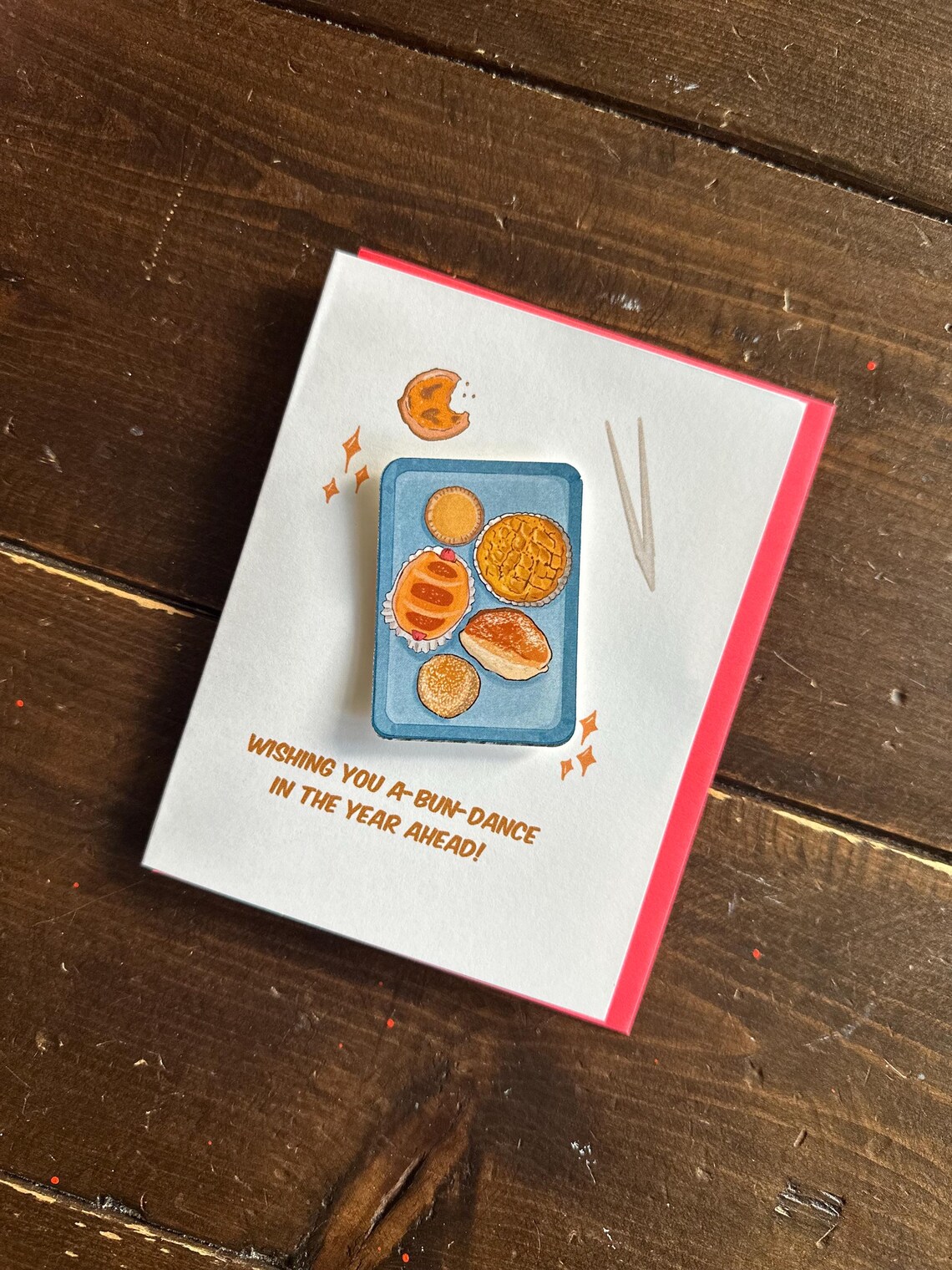 Abundance Asian Bakery Bun Card - Etsy
