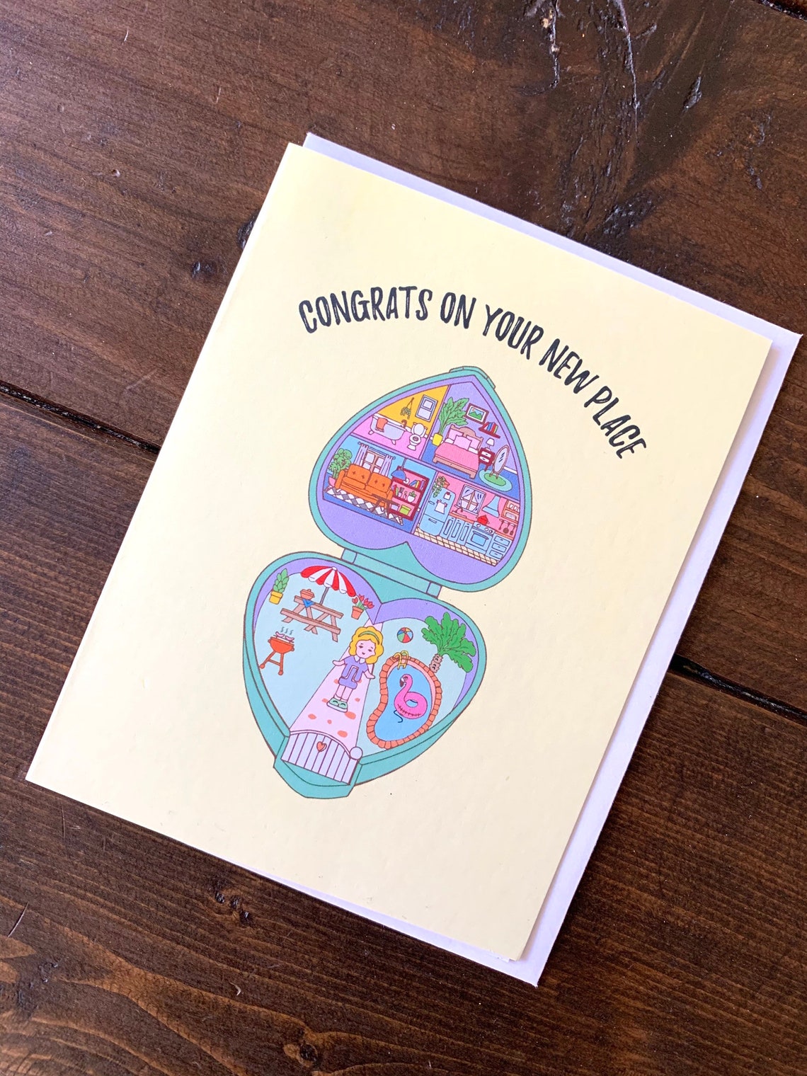 90s Polly Toy Housewarming Card - Etsy