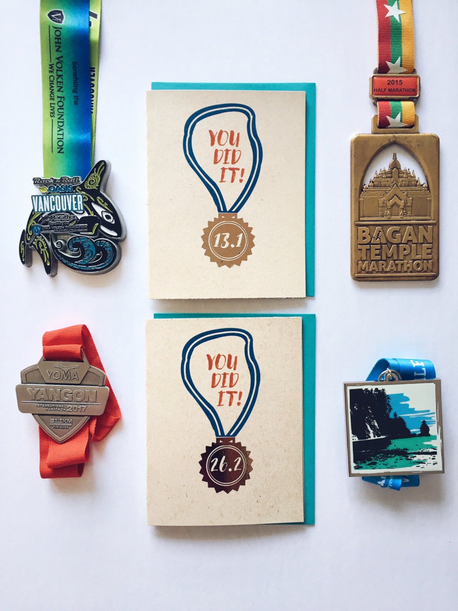 Marathon Runner Congratulations Card Half Marathoner Card | Etsy