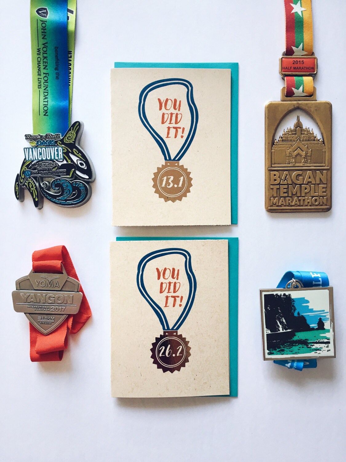 Marathon Runner Congratulations Card Half Marathoner Card | Etsy