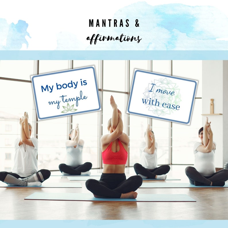 Mantras & Affirmations Cards to Use in Your Yoga Class Sequence - Etsy