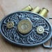 Silver Metal Belt Buckle With 12 Gauge Shotgun Shell and 45 ACP Shells ...