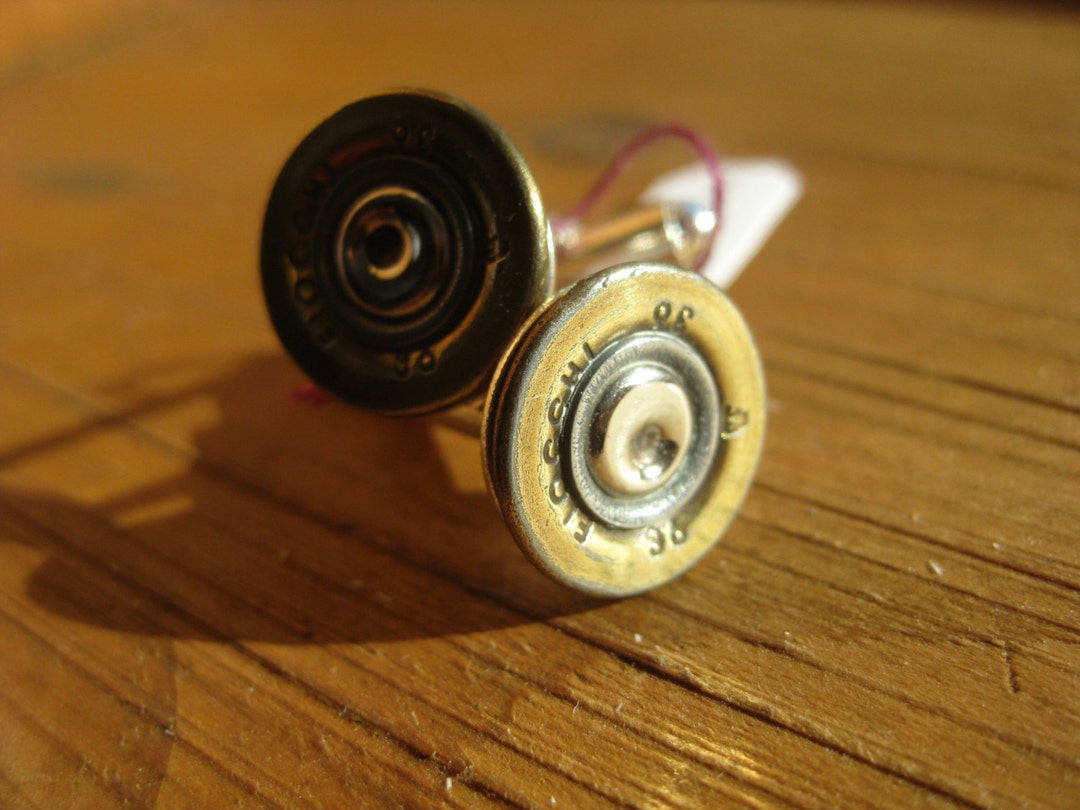 410 Shotgun Shell Ammo Silver Cuff Links, Groom's Gift, Father's Day ...