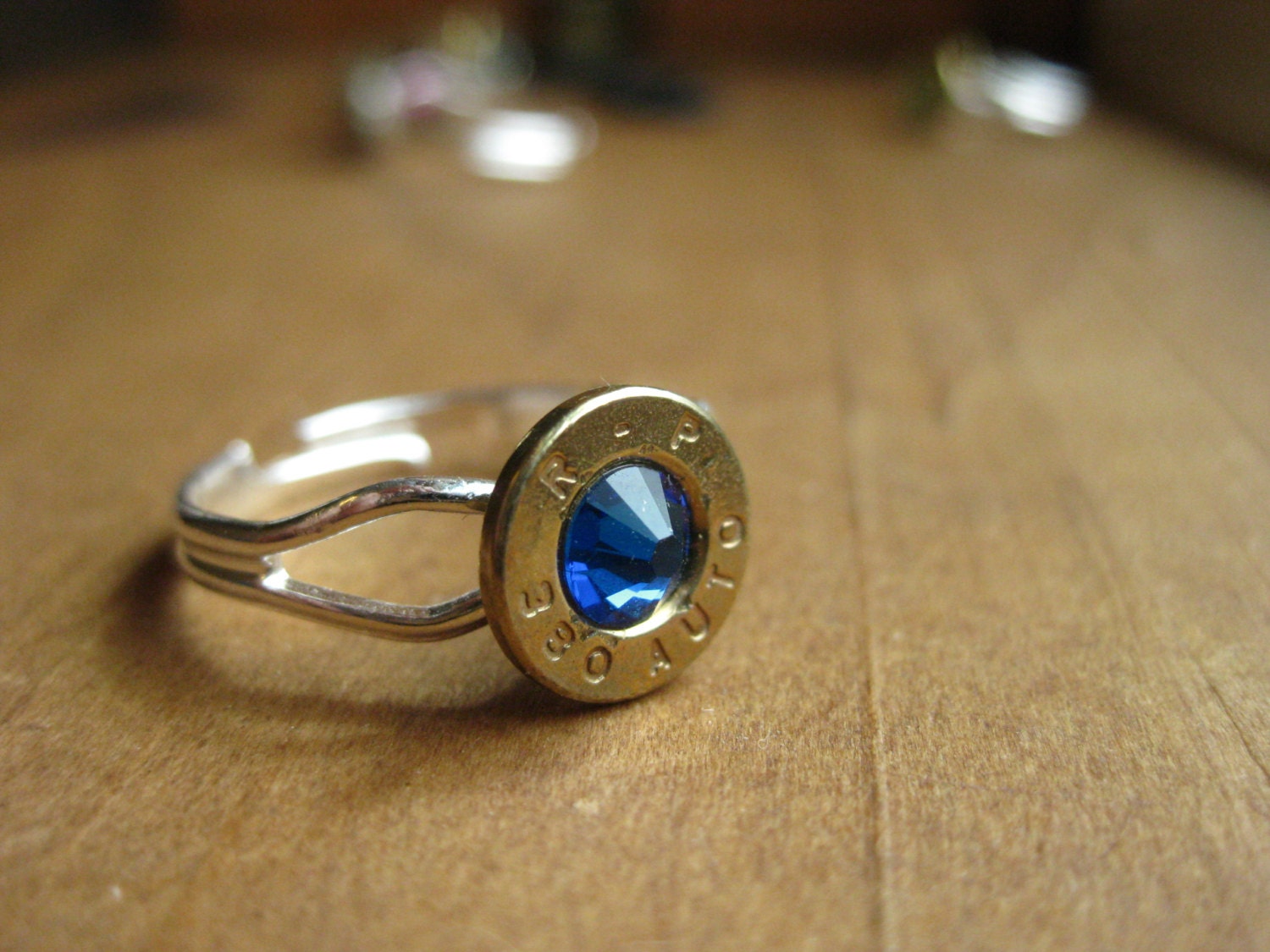 38 Special/380 Auto/ 9mm Skinny Ammunition Ring, Silver Elegant ...