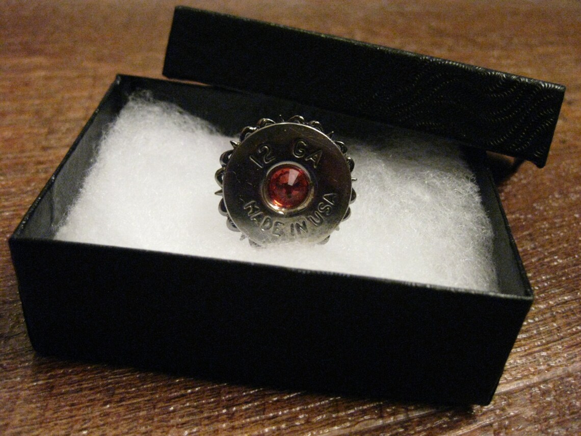 20 Gauge/12 Gauge Filigree Silver Shotgun Shell Ring, Upcycled Ammo - Etsy