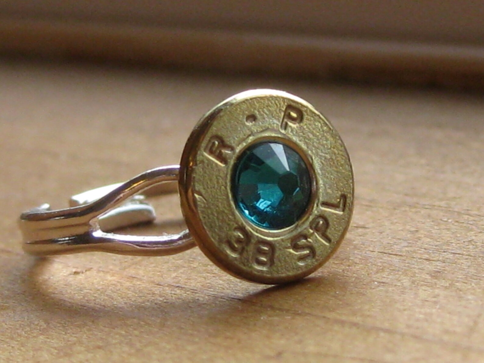 38 Special/380 Auto/ 9mm Skinny Ammunition Ring, Silver Elegant ...