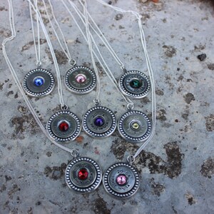 20 Gauge Shotgun Shell Necklace Set in Antiqued Silver Bezel, Upcycled ...