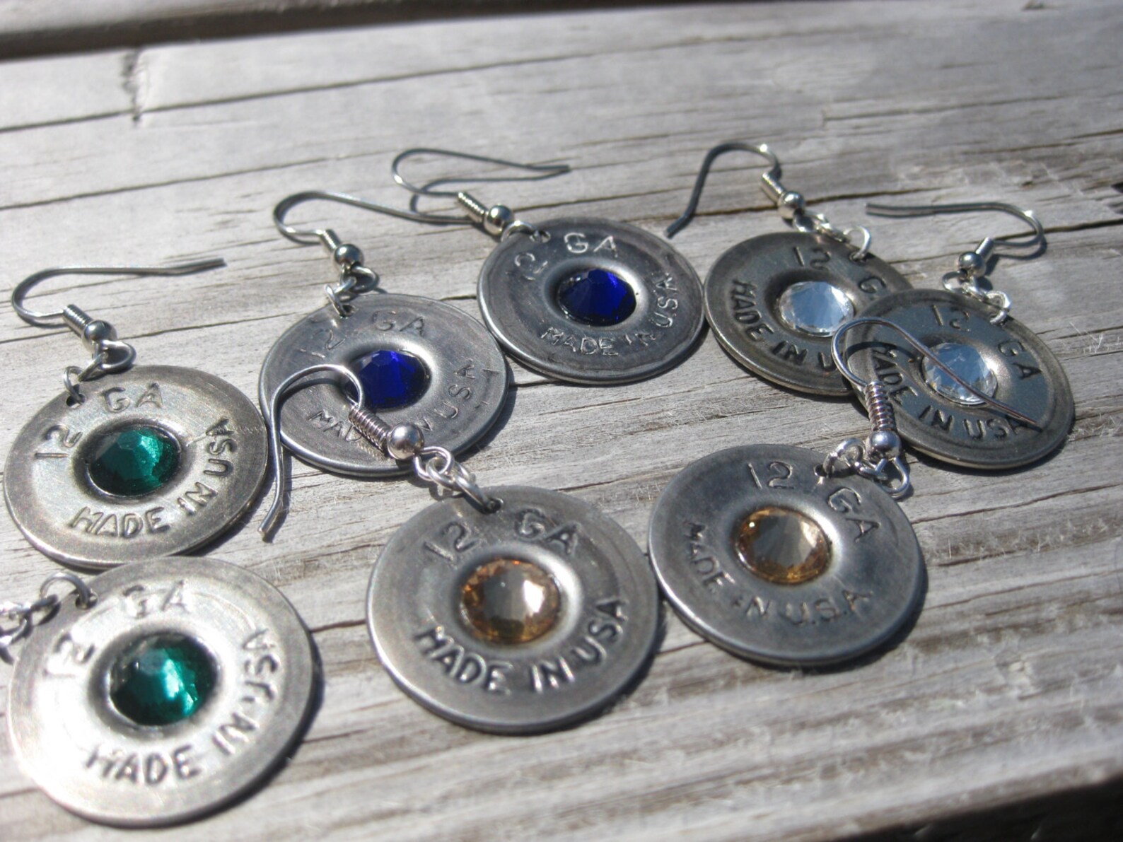 12 Gauge Shotgun Earrings Lightweight and Elegant Swarovski - Etsy