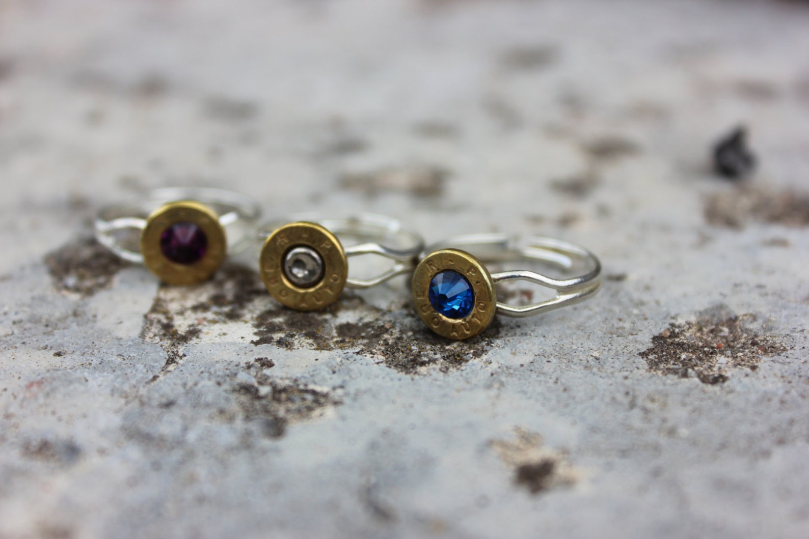 38 Special/380 Auto/ 9mm Skinny Ammunition Ring, Silver Elegant ...